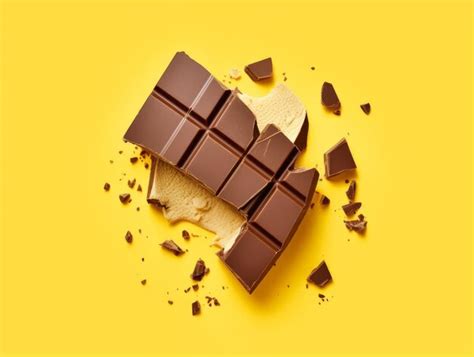 Premium Photo Broken Chocolate Isolated