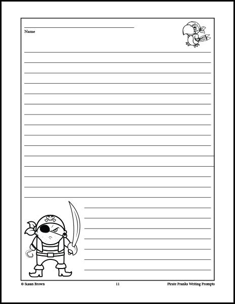 Pirate Pranks Writing Prompts Warm Hearts Publishing