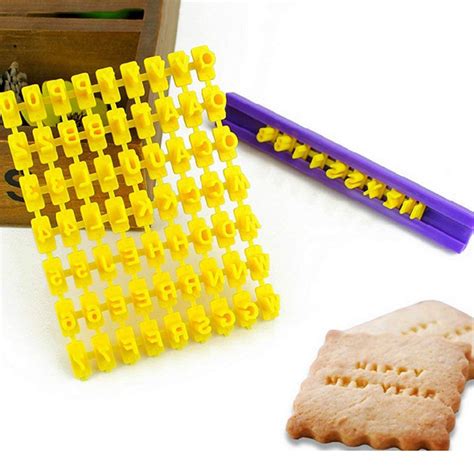 Cookie Mould English Alphanumeric Seal Cookies Mold Printing Stamps