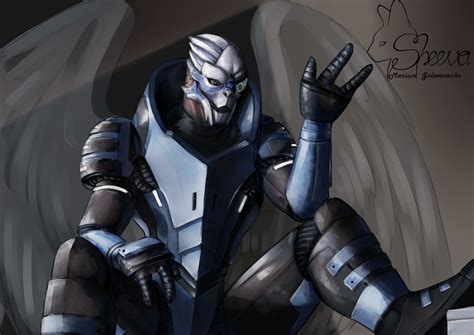 Гаррус Вакариан Архангел Фан арт Mass Effect 2