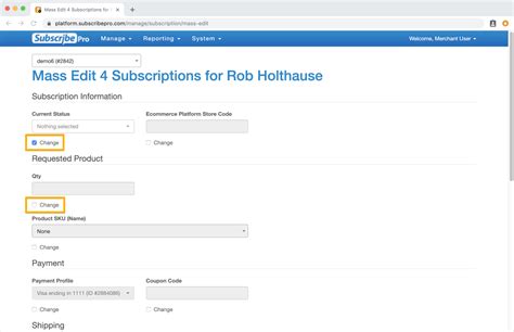 How To Mass Edit Subscriptions Subscribe Pro Documentation