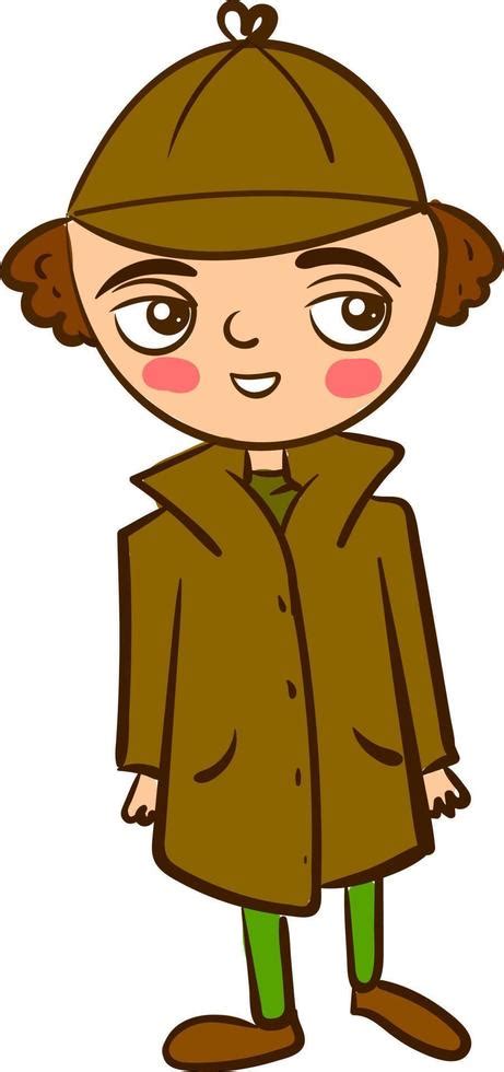 Cute Sherlock Holmes Illustration Vector On White Background 13555409