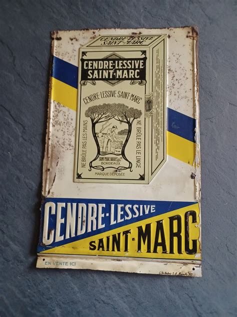 Cendre Lessive Saint Marc G De Andreis S A Marseille Reclamebord