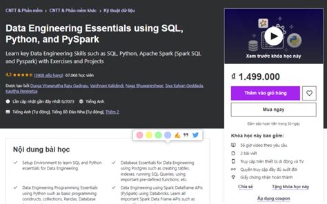 Share Data Engineering Essentials Using Sql Python And Pyspark