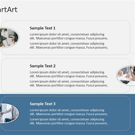 SmartArt List Vertical Table Steps