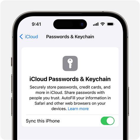 Set Up ICloud Keychain Apple Support PH