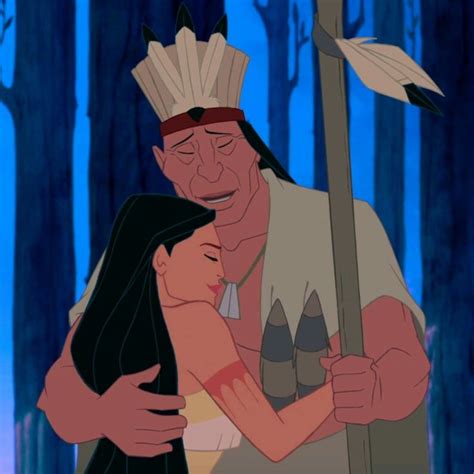 Chief Powhatan And Pocahontas ~ Pocahontas 1995 Disney Princess Art