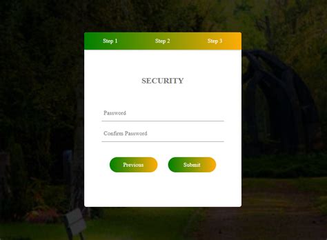 Multi Step Registration Form Template Using Html Javascript And Css Sourcecodester