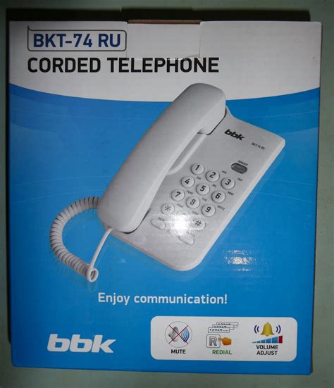 Обзор от покупателя на Проводной телефон BBK BKT-74 RU черный ...