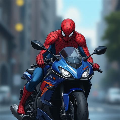 Anime Of A Spiderman Riding A Image Created By Eclipsekww Tensorart