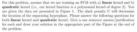 solved for this problem assume that we are training an svm