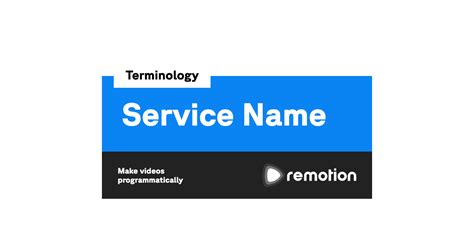 Service Name Remotion Make Videos Programmatically