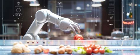 Advanced Robotic Arm In A Futuristic Kitchen Handling Food Preparation Premium Ai Generated Image