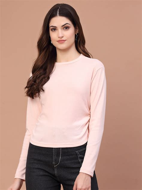 Buy Hill Street Women Cream Coloured T Shirt Tshirts For Women