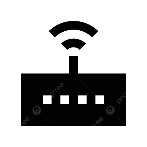 Router Symbol Illustration Antenna Vector Symbol Illustration