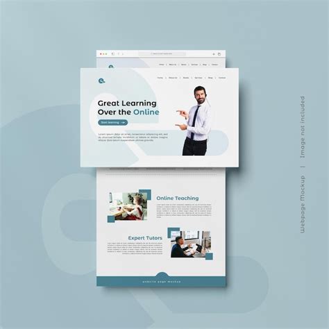 Premium PSD 3d Interface Website Presentation Mockup Isolated