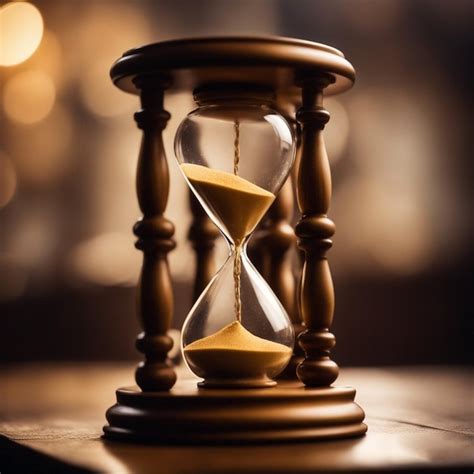 Premium Photo A Hourglass With The Hourglass In The Background