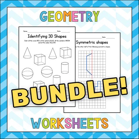 Coloring Identifying And Comparing 2D 3D Shapes Geometry