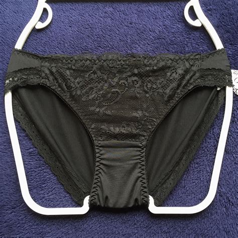 【未使用】新品・未使用♪ミッシェル チュールレースの贅沢仕様 存在感もありつつ美しいランジェ黒m★パンティショーツレディース下着の落札