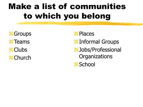 Community Definition
