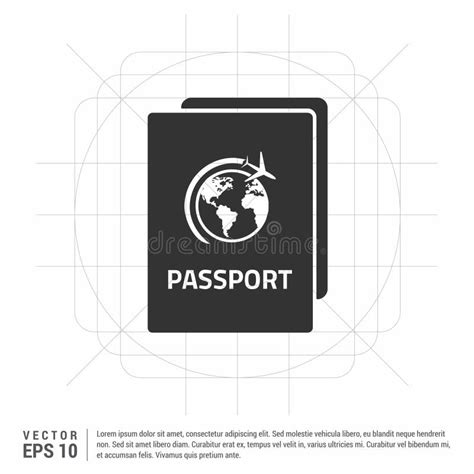 Passport Icon Stock Vector Illustration Of Business 132440098