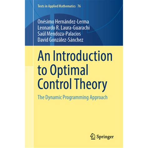 Pre Owned Texts In Applied Mathematics An Introduction To Optimal Control Theory The Dynamic