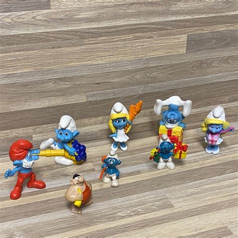 Toys Smurfs Action Figure Set Vintage Smurf Collectible Figurines
