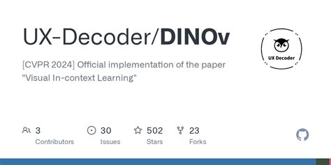 GitHub UX Decoder DINOv CVPR Official Implementation Of The Paper Visual In Context