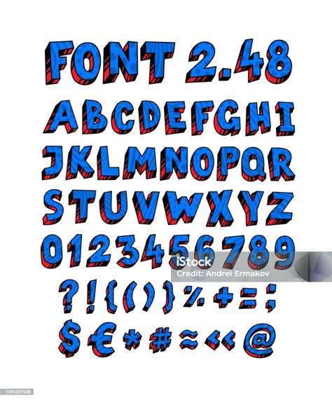 파란색 영어 글꼴입니다 선형 윤곽 문자 체적 수치 기호 독창적 인 디자인 프로젝트를 위한 글꼴 문자와 숫자의 전체 집합입니다 라틴어 색 문자입니다 모든 징후는 별개입니다