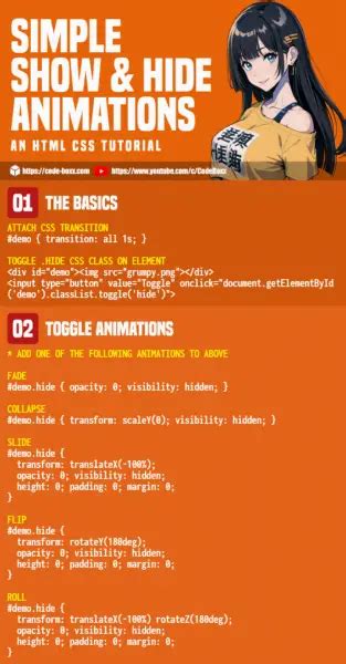 5 Simple Animations To Show Hide HTML Elements