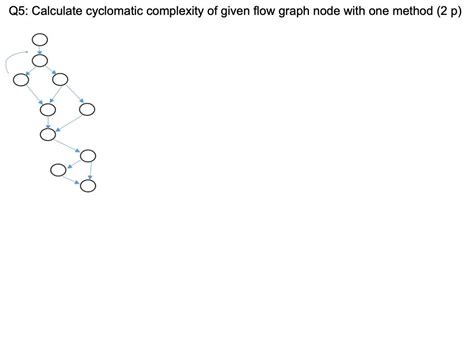 Solved Q5 Calculate Cyclomatic Complexity Of Given Flow
