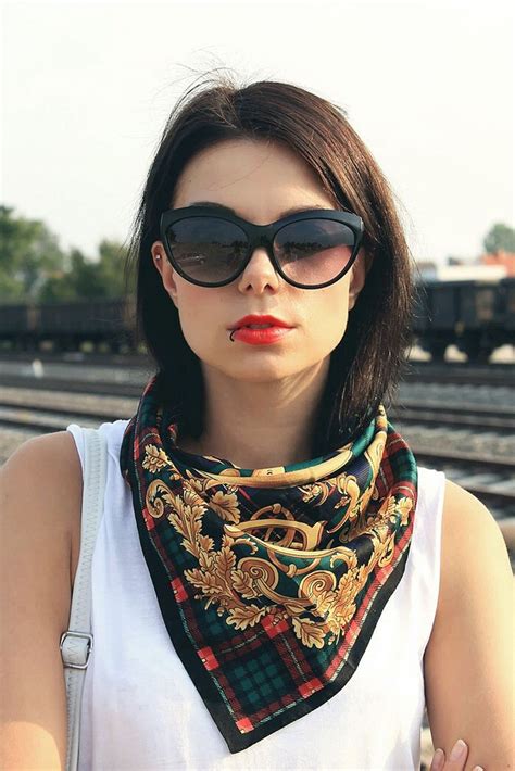 Silk Scarf Style Silk Neck Scarf Silk Headscarf Head Scarf Scarf