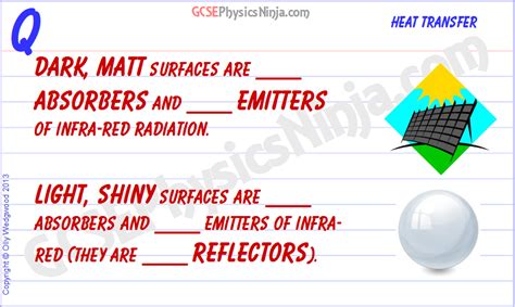 Surface Colour And Texture Matters GCSEPhysicsNinja