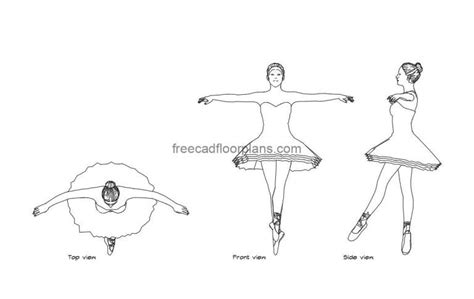 Ballerina Free Cad Drawings