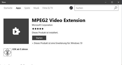 MPEG2 Video Extension MPEG 1 Und MPEG 2 Video Codecs Per App Nachinstallieren Windows 10