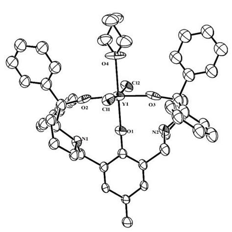Fig S3 Solid State Structure Of Complex 4 Thermal Ellipsoids Are