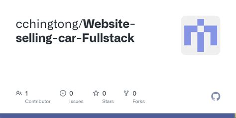 GitHub Cchingtong Website Selling Car Fullstack