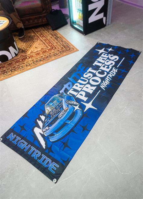 Nightride Trust The Process Flag • N I G H T R I D E