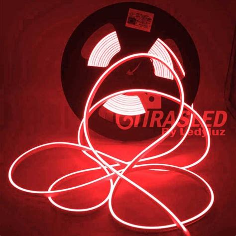 neón LED 12V 9 6W m IP65 flexible mini luz roja 10 4mm 12V Longtitud