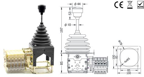 Runntech Single Axis Forward And Reverse Joystick Controller For