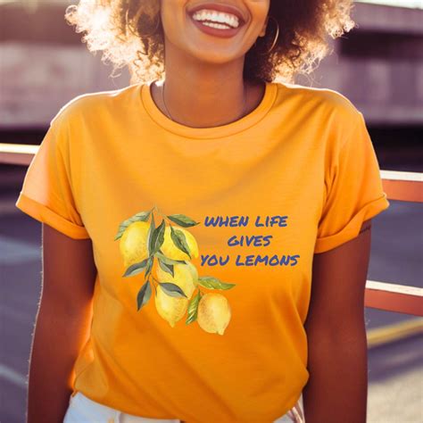 When Life Gives You Lemons T Shirt Unisex Jersey Short Sleeve Tee Etsy