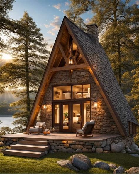 Cozy A Frame Cabin In The Woods