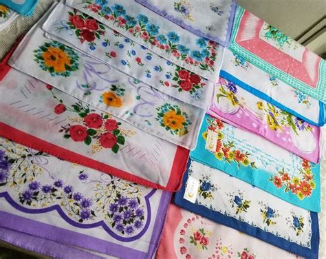 Ladies Handkerchief Etsy Romania Vintage Handkerchiefs Crafts
