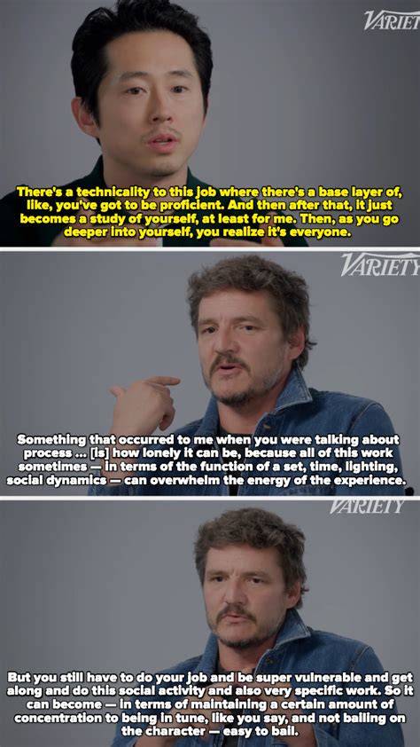 Pedro Pascal And Steven Yeun Get Candid On Actors On Actors