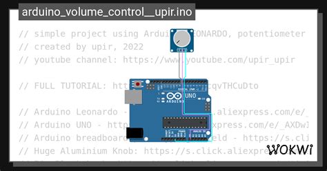 Arduino Volume Control Upir Ino Copy Wokwi ESP32 STM32 Arduino Simulator