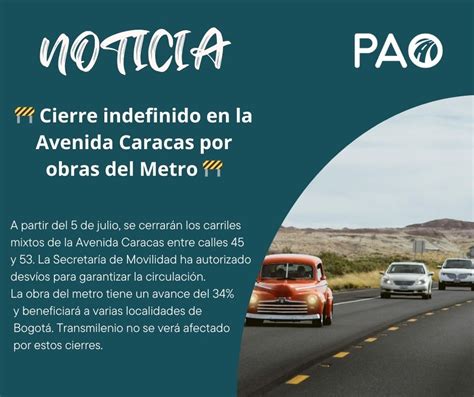 Cierre Indefinido En Concurrida Vía Del Norte De Bogotá A Partir Del 5