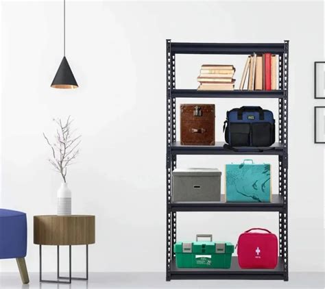 Movable 5 Tier Foldable Metal Home Multi Layer Folding Display Shelf