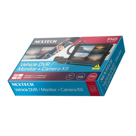 7 Inch 1080p Lcd Monitor Kit With Built In 4ch Ahd Vehicle Dvr And 2 X Wedge Style Vehicle