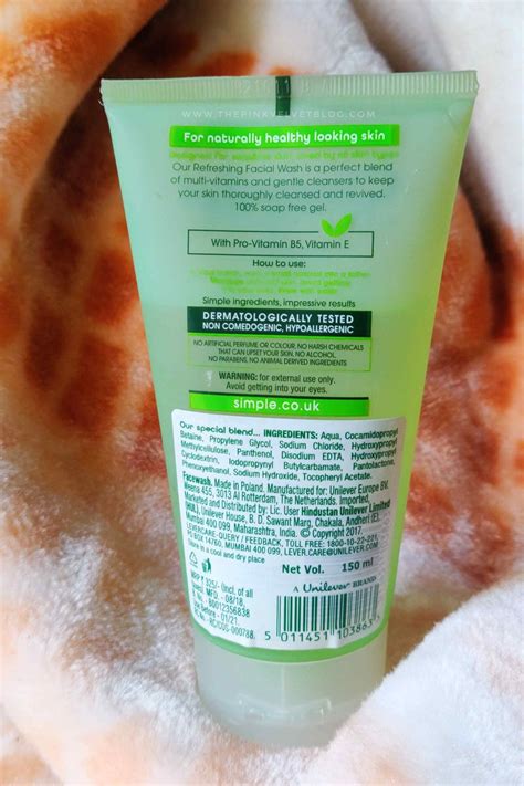 Simple Refreshing Face Wash Review Best For My Sensitive Skin The Pink Velvet Blog