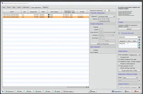 I Was Hoping To Calibrate 2 Different Sensor Size Images Pixinsight Won T Let Me Beginning